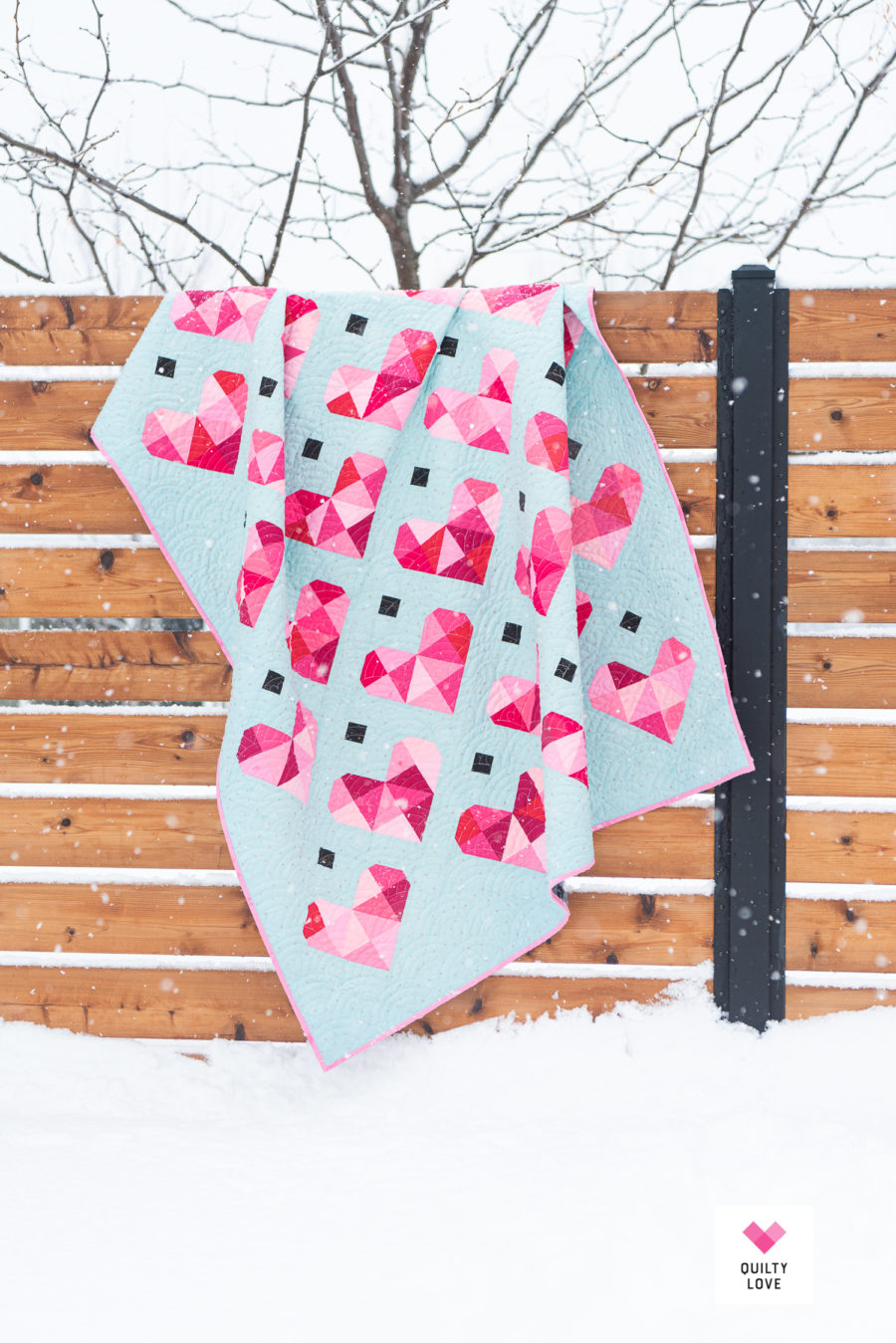 Heart Gems quilt pattern - Quilty Love