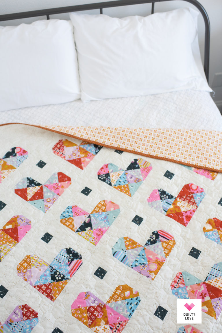 Heart Gems quilt pattern - Quilty Love
