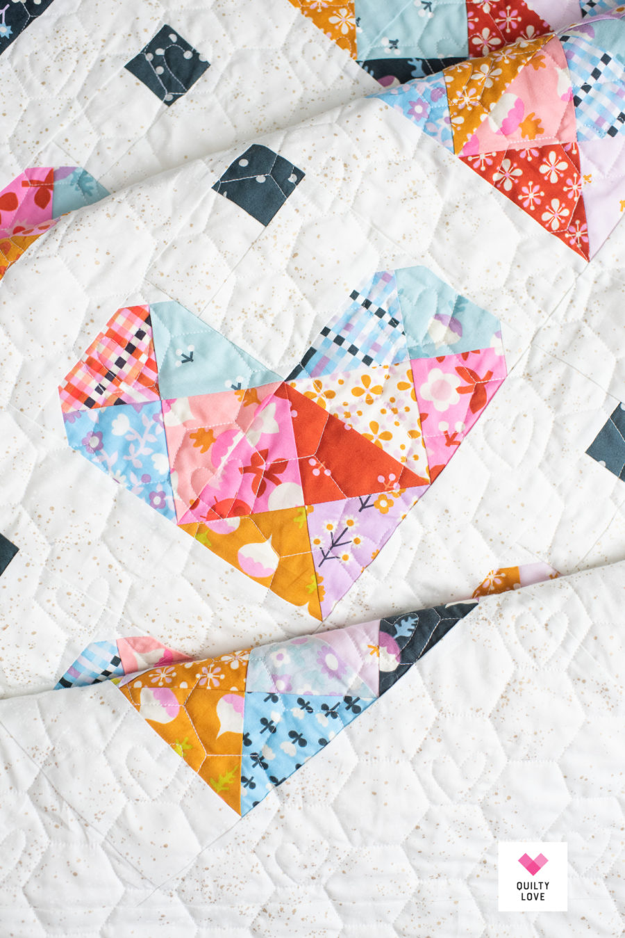 Heart Gems Quilt - Ruby Star Society Petunia - Quilty Love