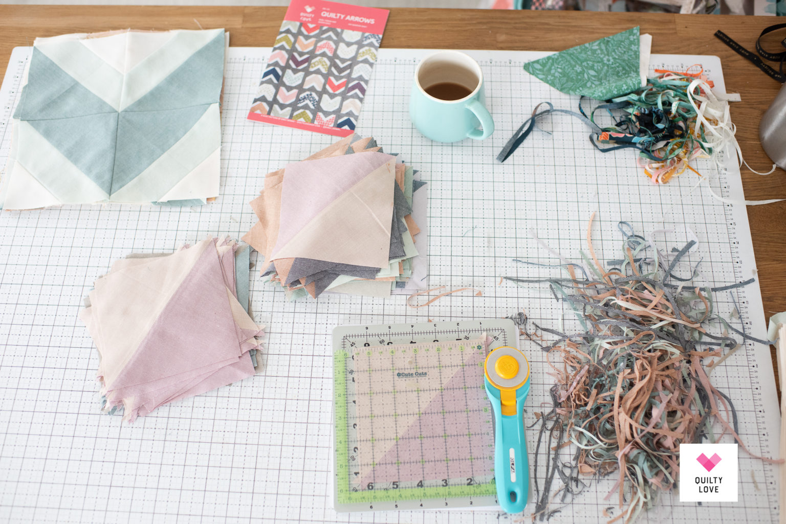 Fableism Everyday Chambray Quilty Arrows Quilt - Quilty Love