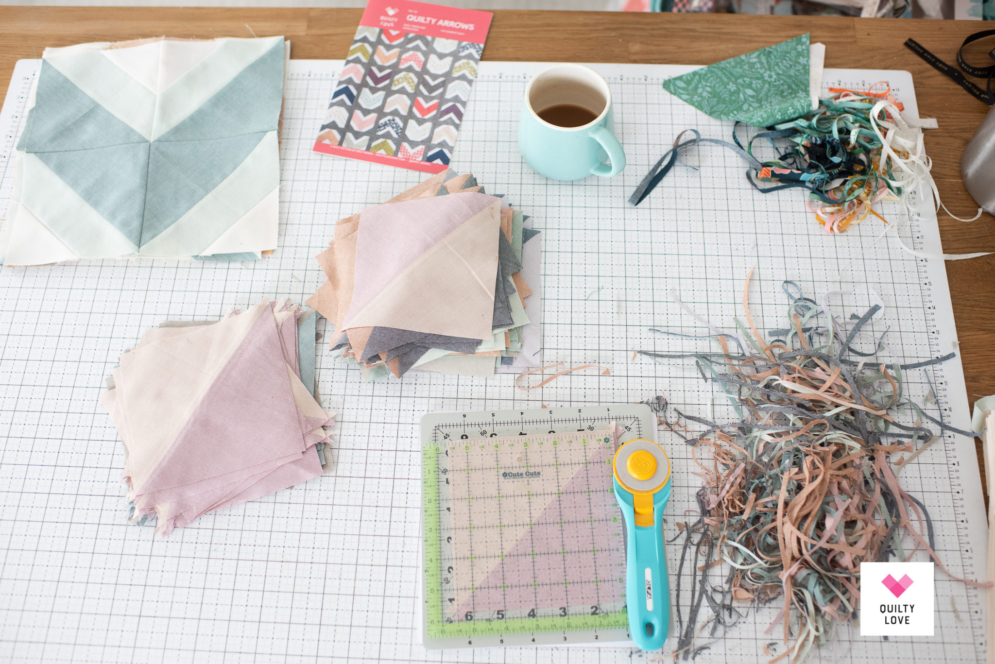 Fableism Everyday Chambray Quilty Arrows Quilt - Quilty Love