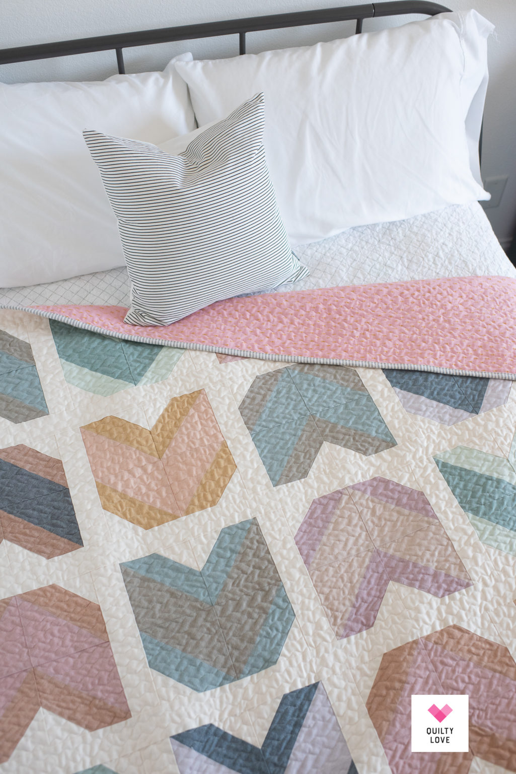 Fableism Everyday Chambray Quilty Arrows Quilt - Quilty Love