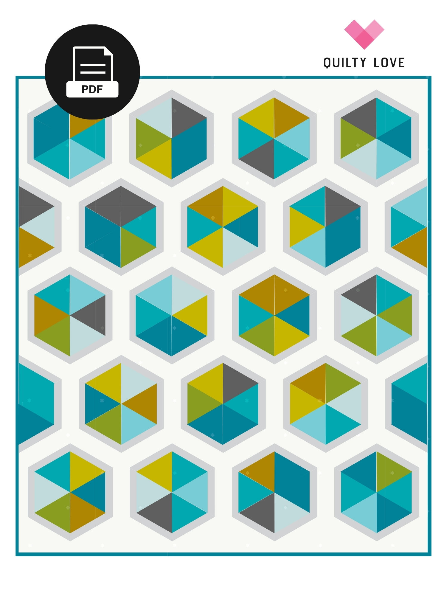 Triangle Hexie Templates + video tutorial - Quilty Love