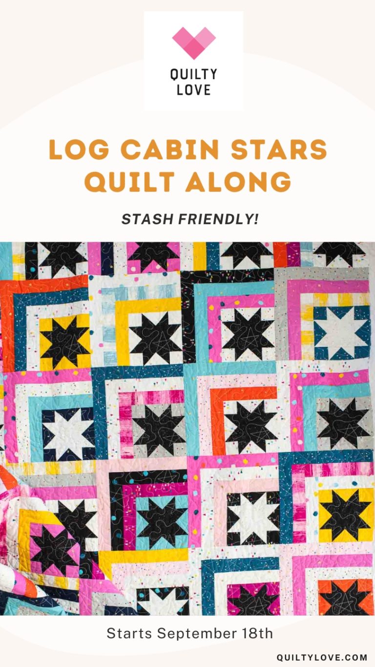 The Duval Log Cabin Stars Quilt - Quilty Love