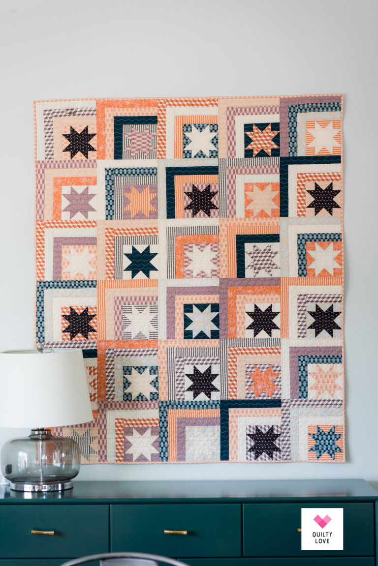 The Duval Log Cabin Stars Quilt - Quilty Love