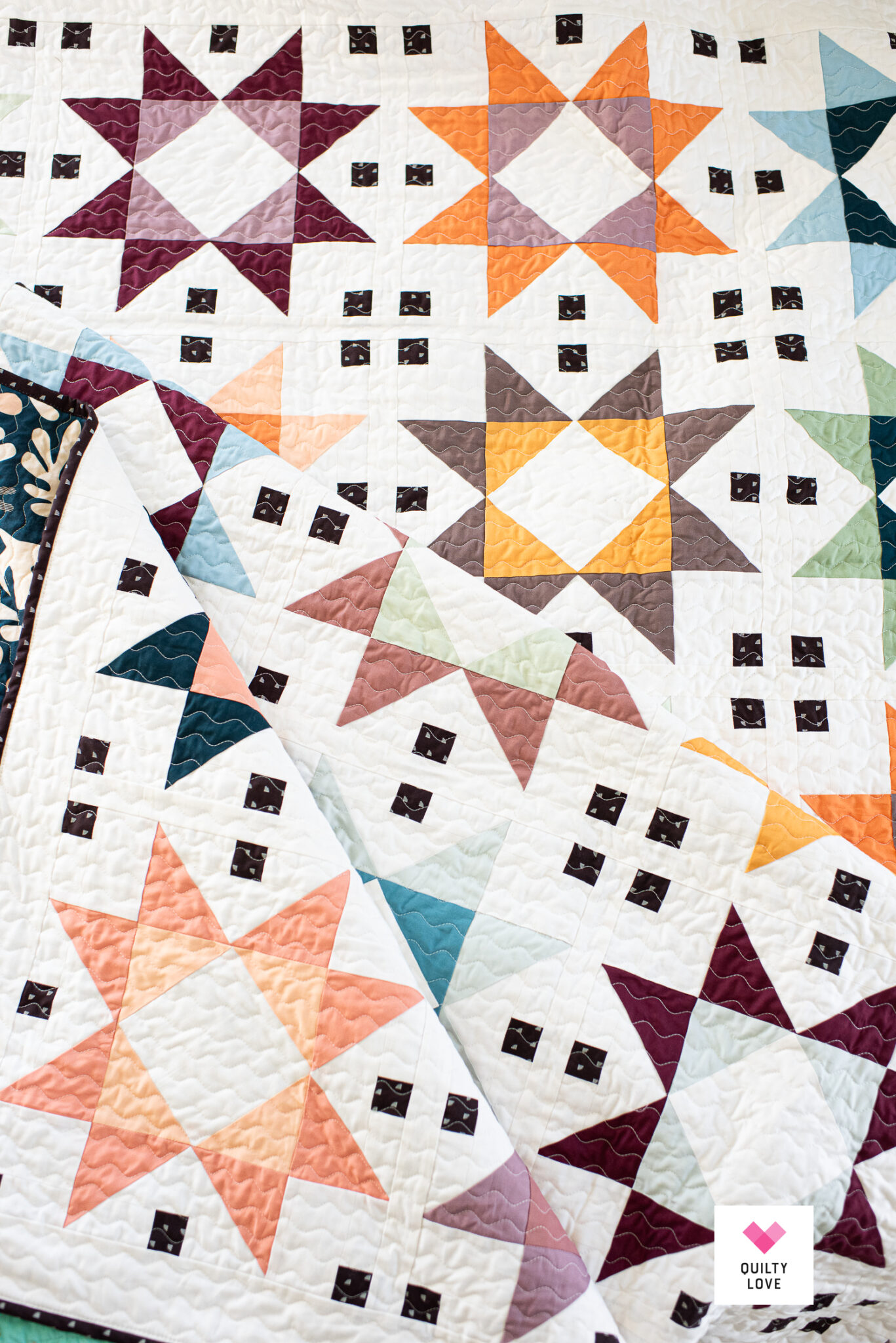 Tiled Stars II quilt pattern - Quilty Love