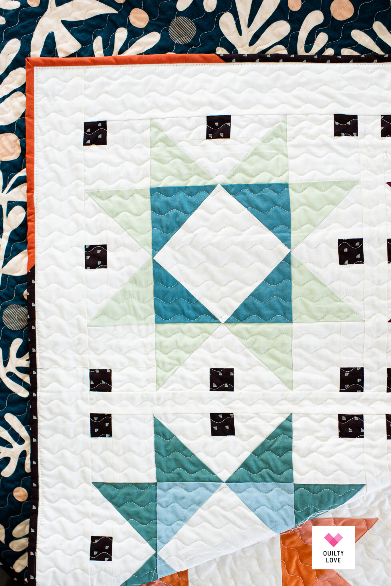 Tiled Stars II quilt pattern - Quilty Love