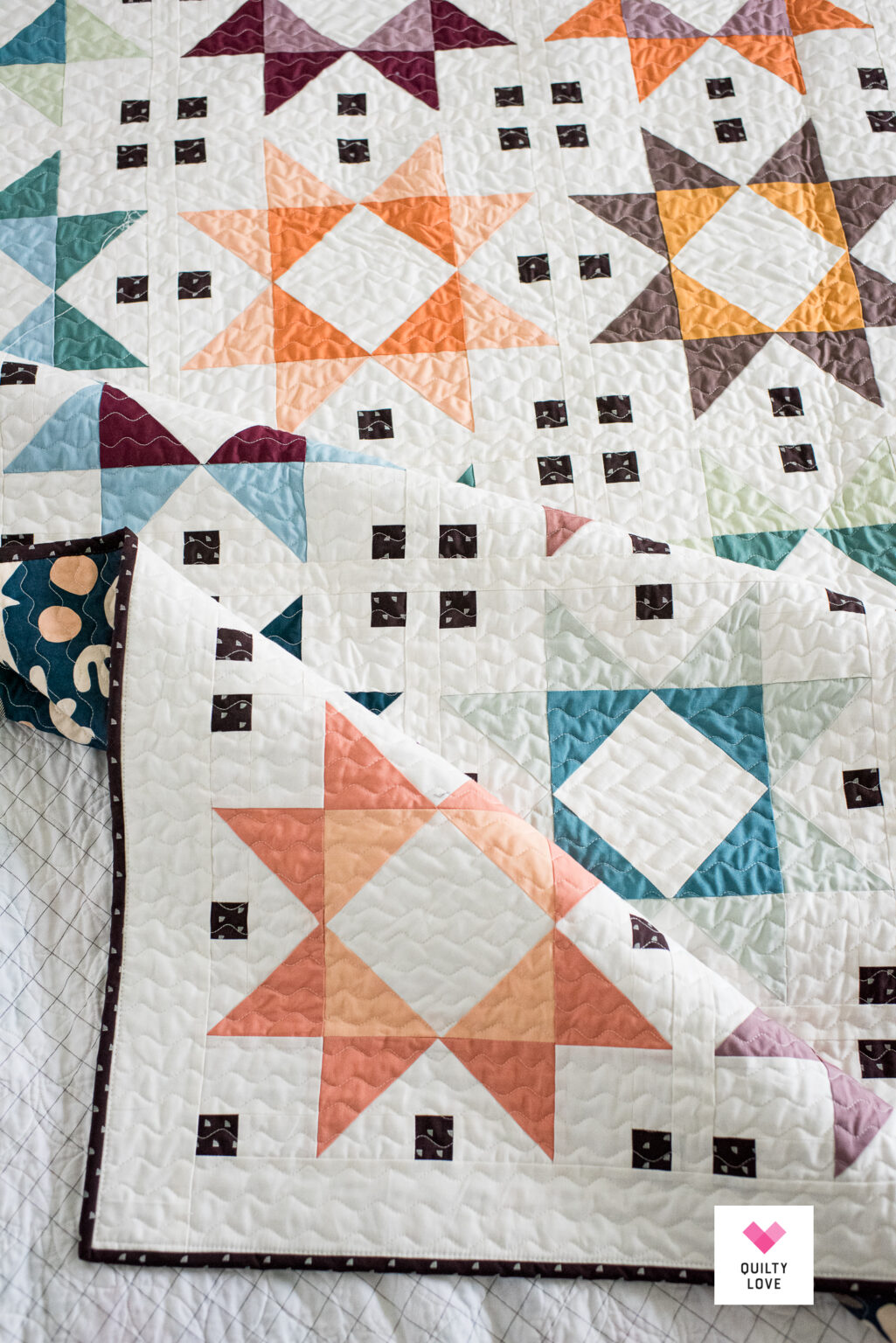 Tiled Stars II quilt pattern - Quilty Love