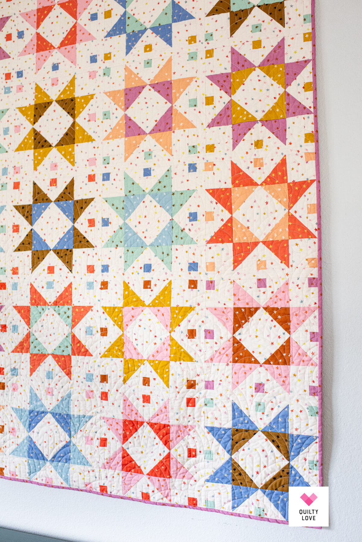 Tiled Stars II quilt pattern - Quilty Love