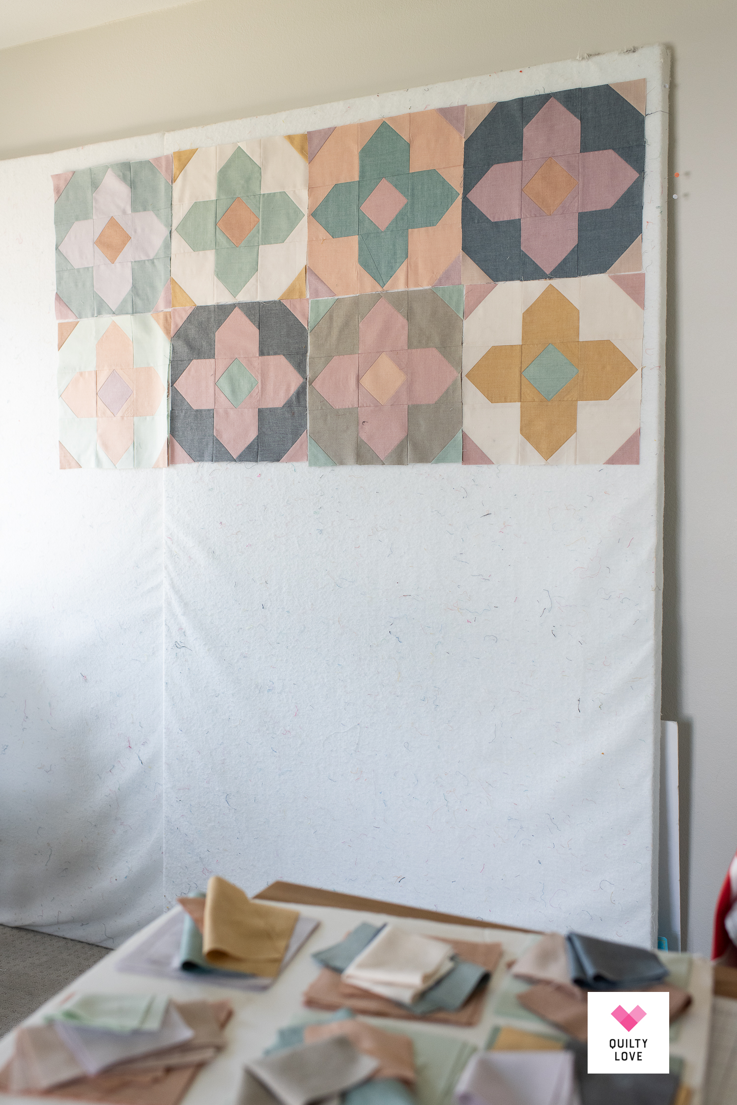 Fableism Everyday Chambray Geo Gems Quilt - Quilty Love