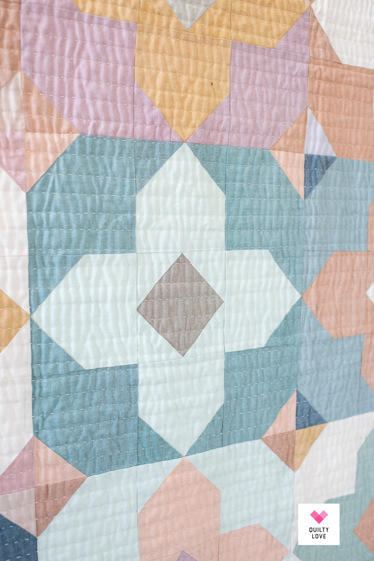 Fableism Everyday Chambray Geo Gems Quilt - Quilty Love
