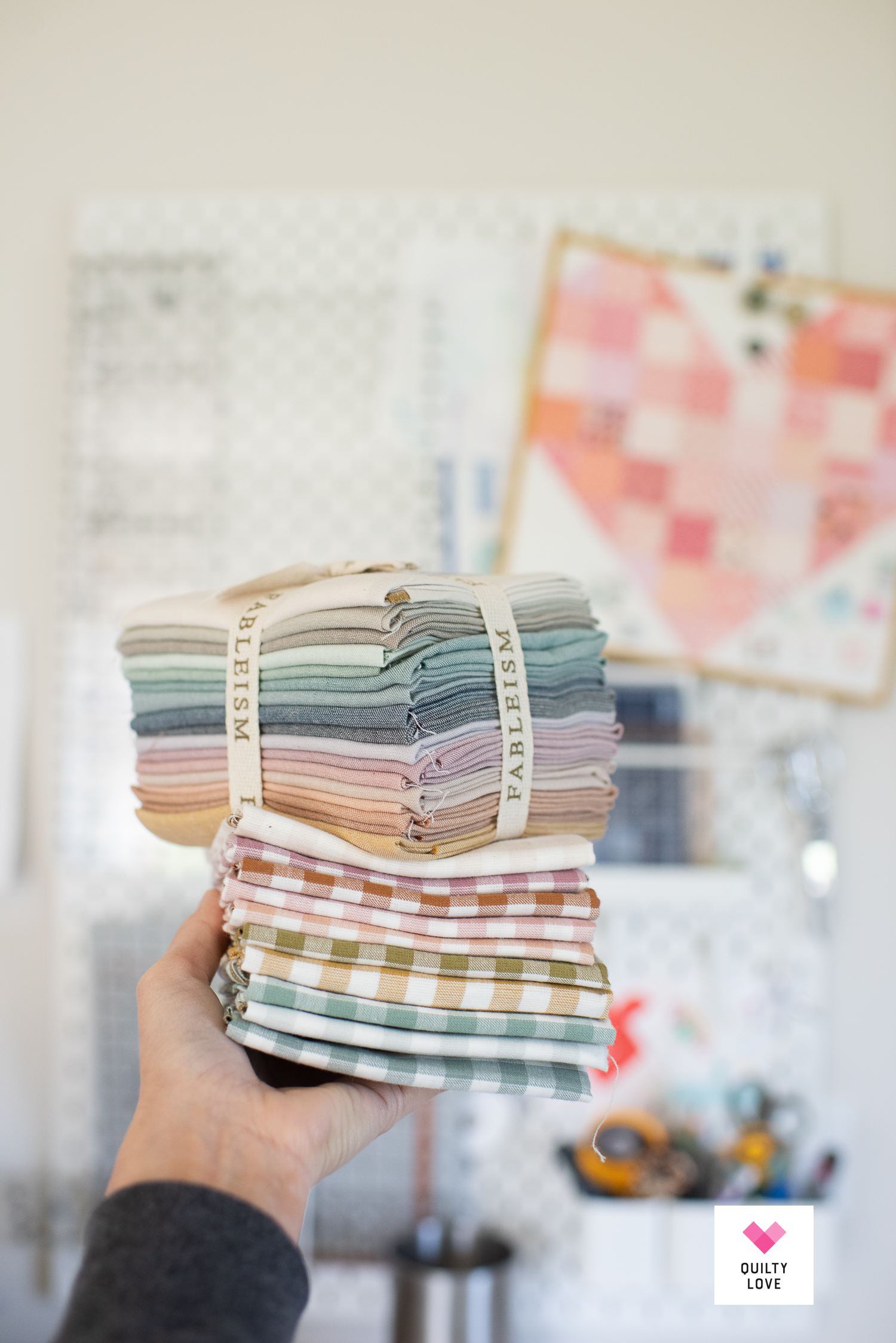 Fableism Everyday Chambray Geo Gems Quilt - Quilty Love