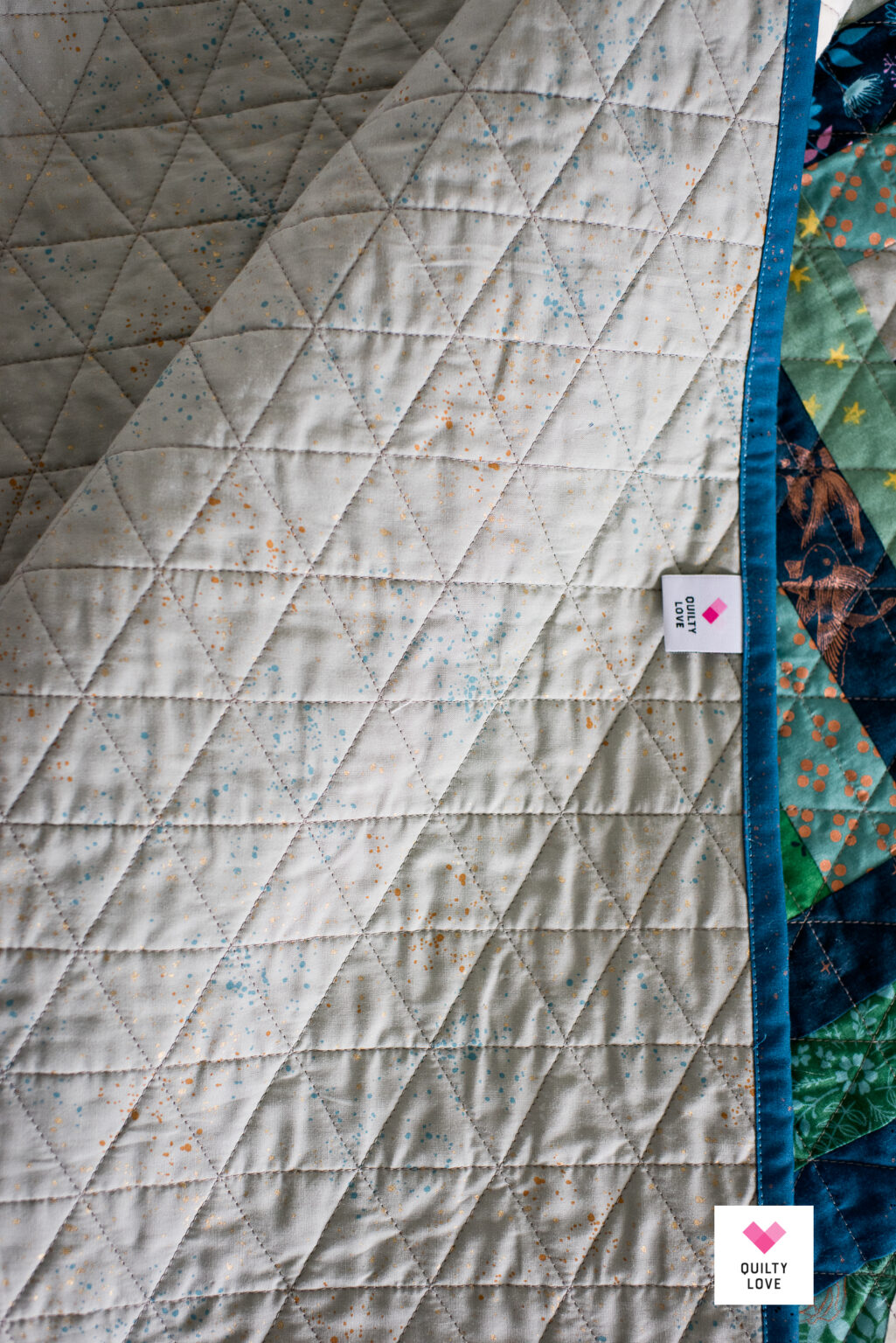 Scrappy Log Cabin Stars quilt - Quilty Love