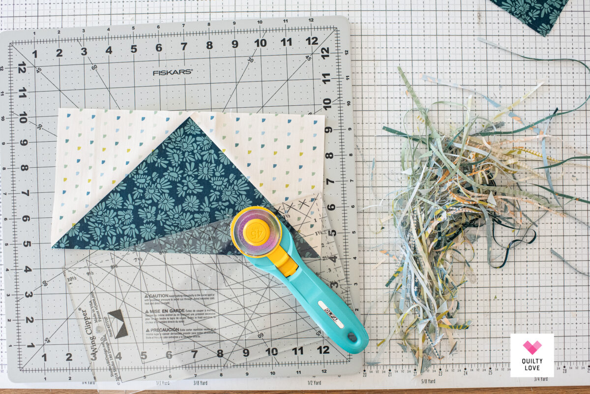 Art Gallery Fabrics Evolve Patchwork Flying Geese quilt - Quilty Love