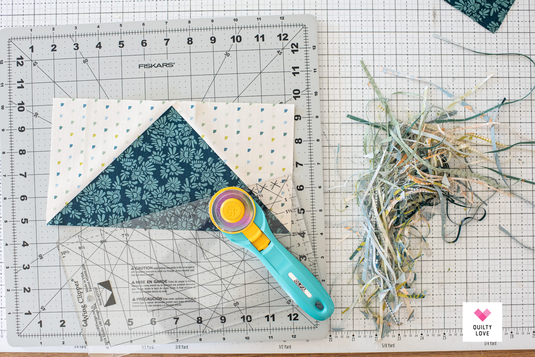 Art Gallery Fabrics Evolve Patchwork Flying Geese quilt - Quilty Love