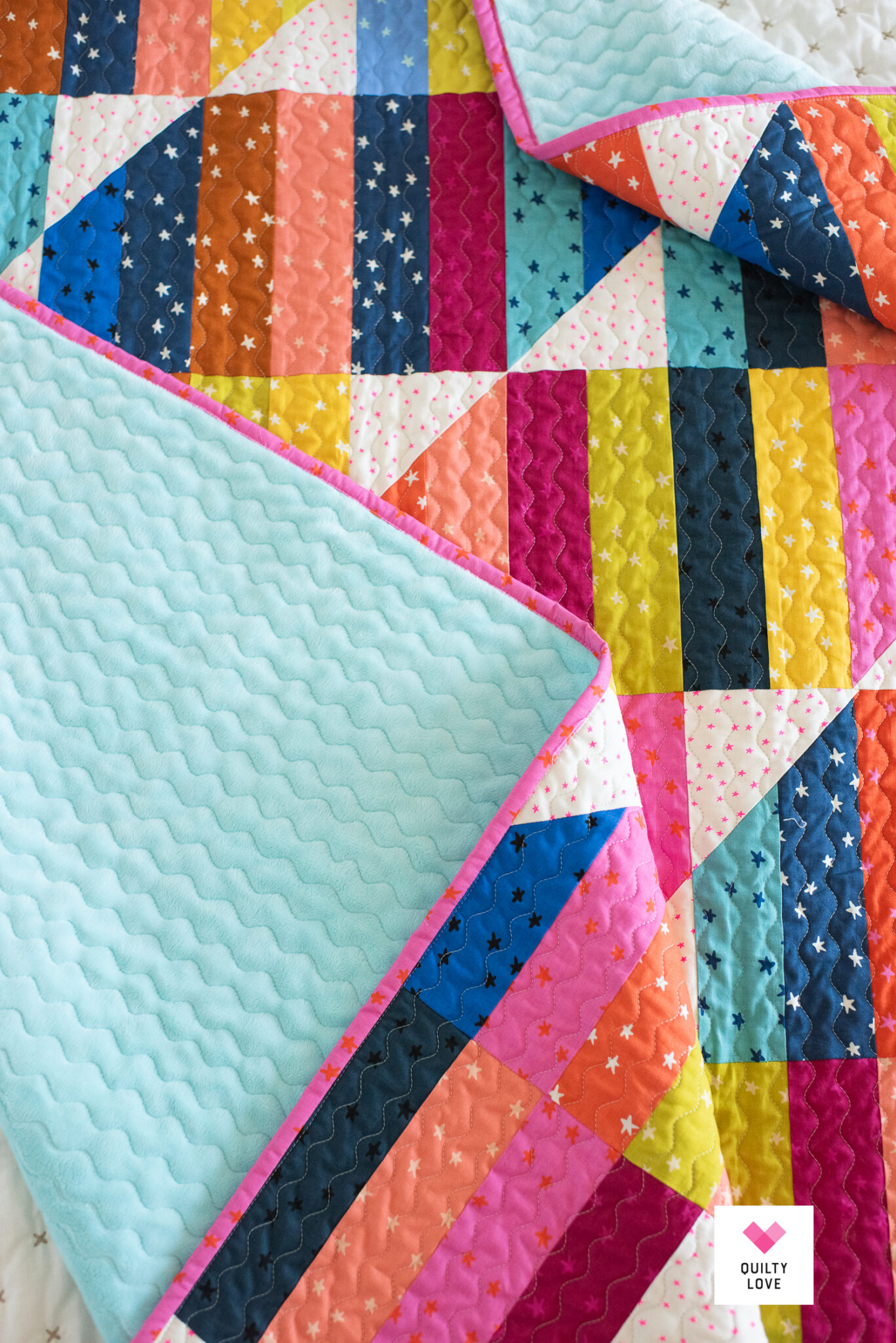 New Ruby Star Society Starry Happy Stripes quilt - Quilty Love