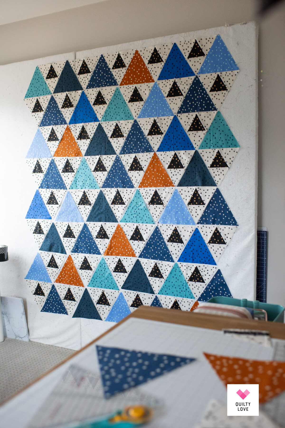 Ruby Star Society Starry Triangle Peaks Quilt - Quilty Love