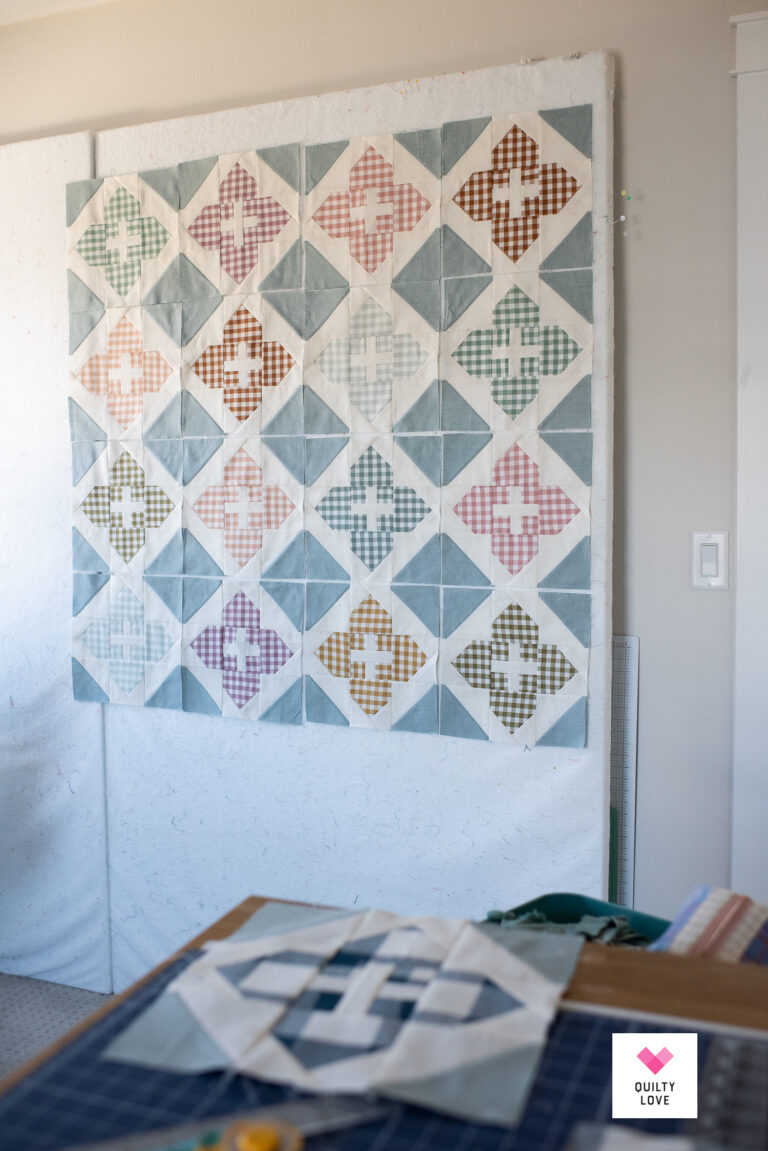 Hand quilted Fableism Camp Gingham Stained Glass Windows Quilt - Quilty ...