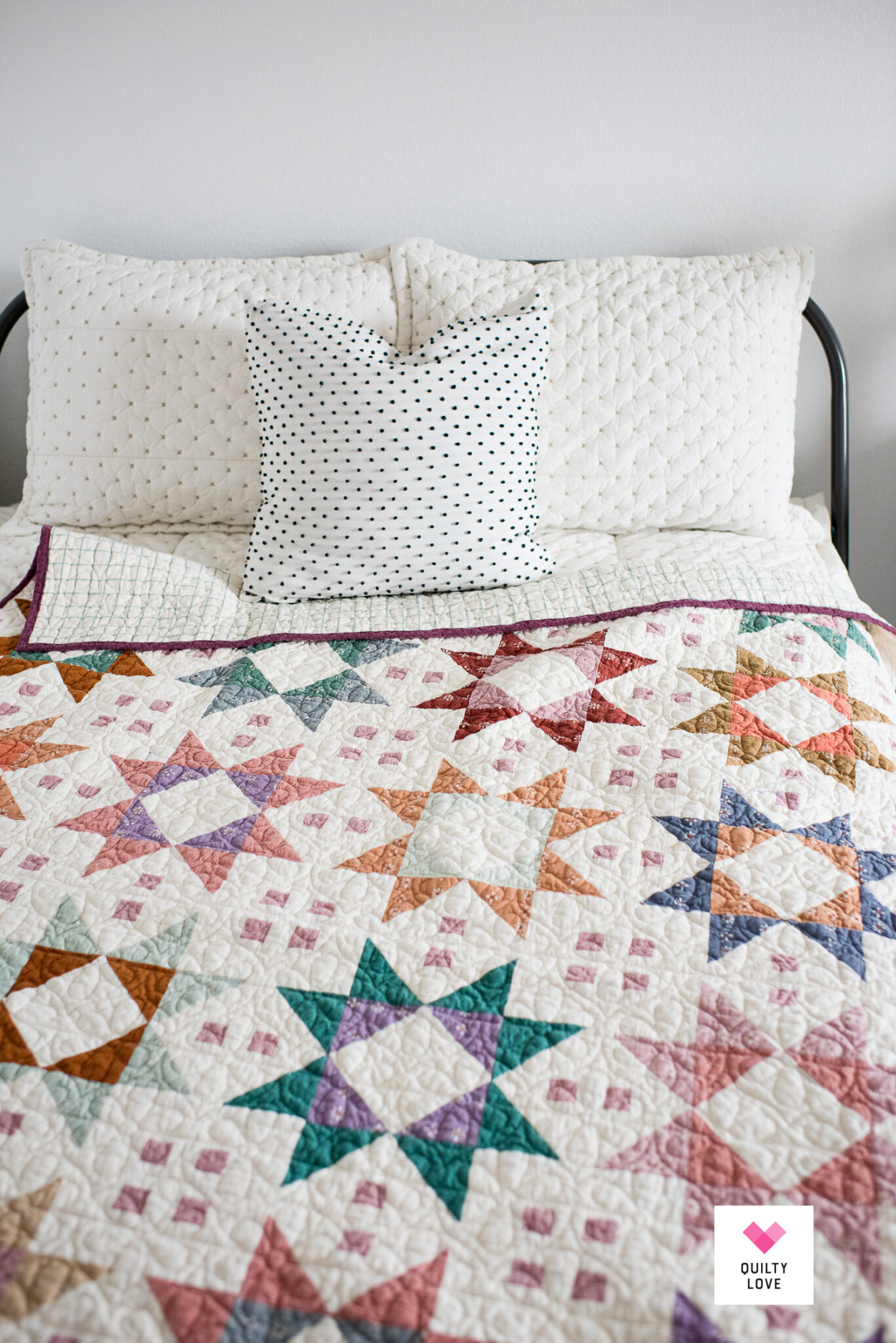 Fableism Forest Forage Tiled Stars II quilt by Quilty Love - Quilty Love