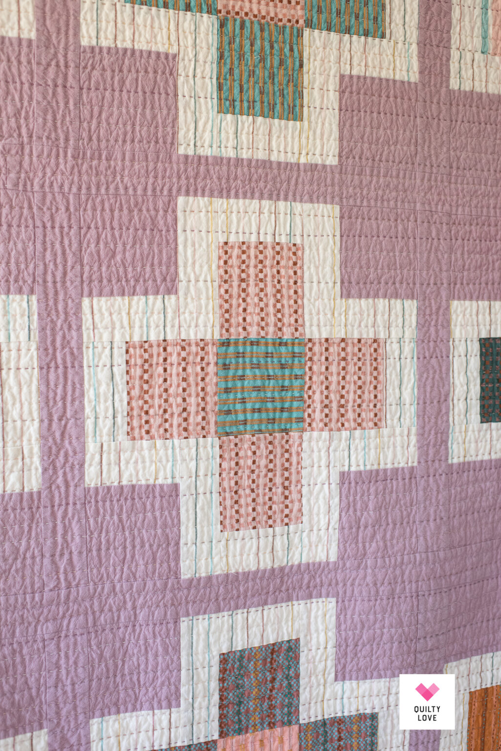 Hand quilted Fableism Canyon Springs Plus Charmed quilt - Quilty Love