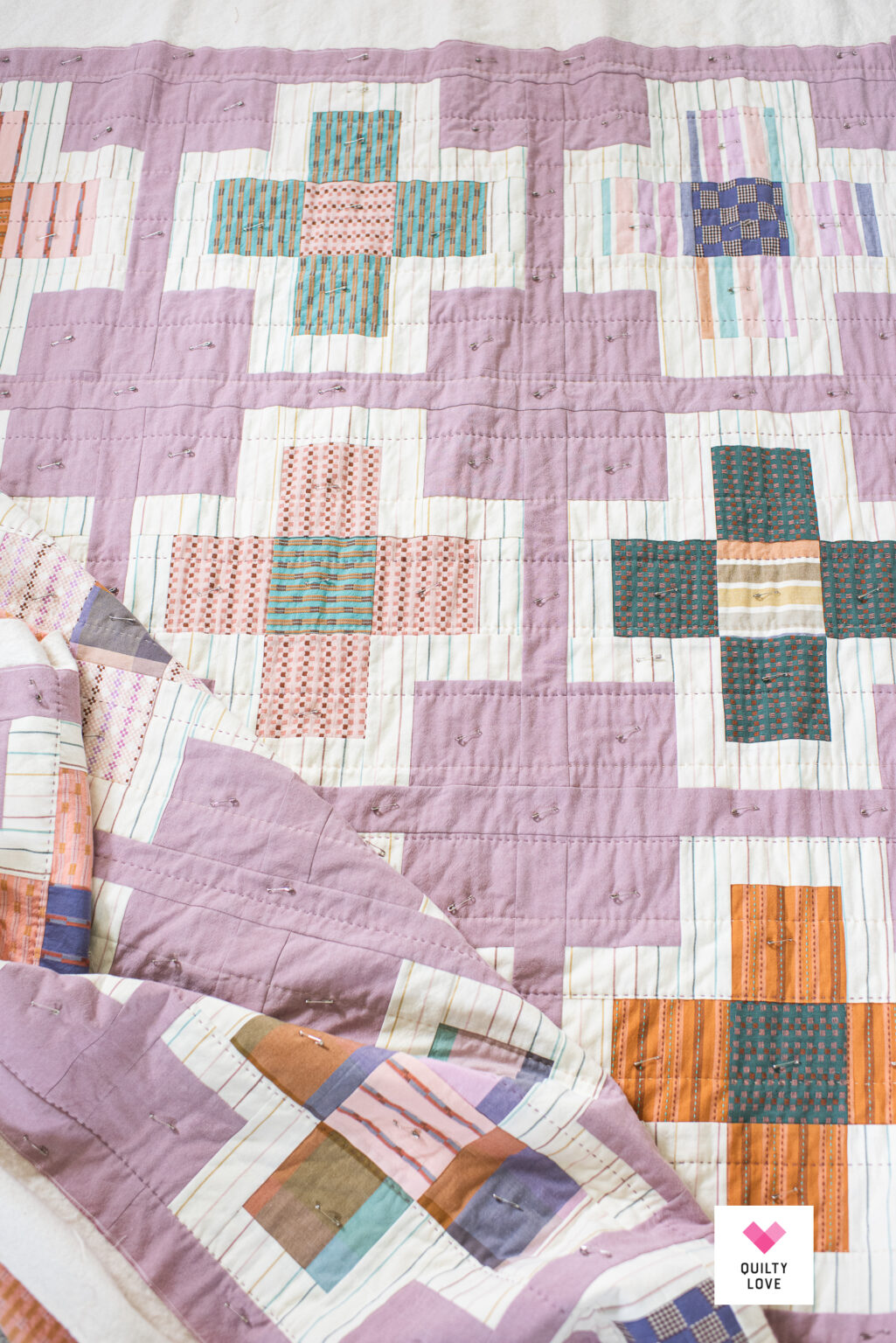 Hand quilted Fableism Canyon Springs Plus Charmed quilt - Quilty Love