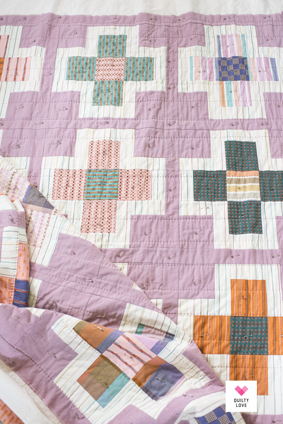 Hand quilted Fableism Canyon Springs Plus Charmed quilt - Quilty Love