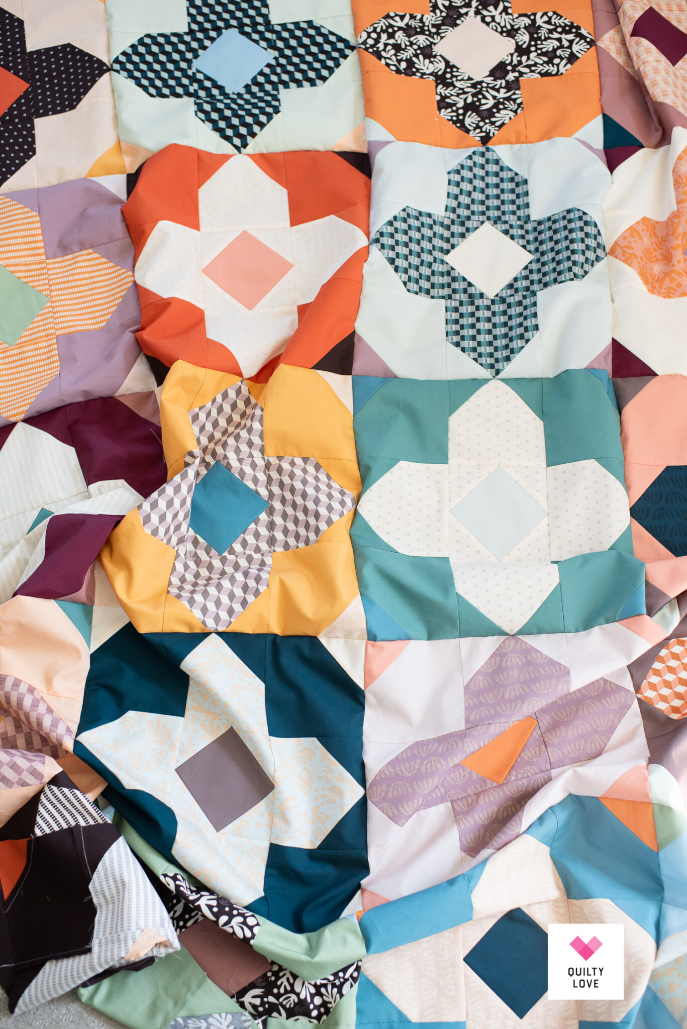 Art Gallery Fabrics Duval Geo Gems Quilt - Quilty Love