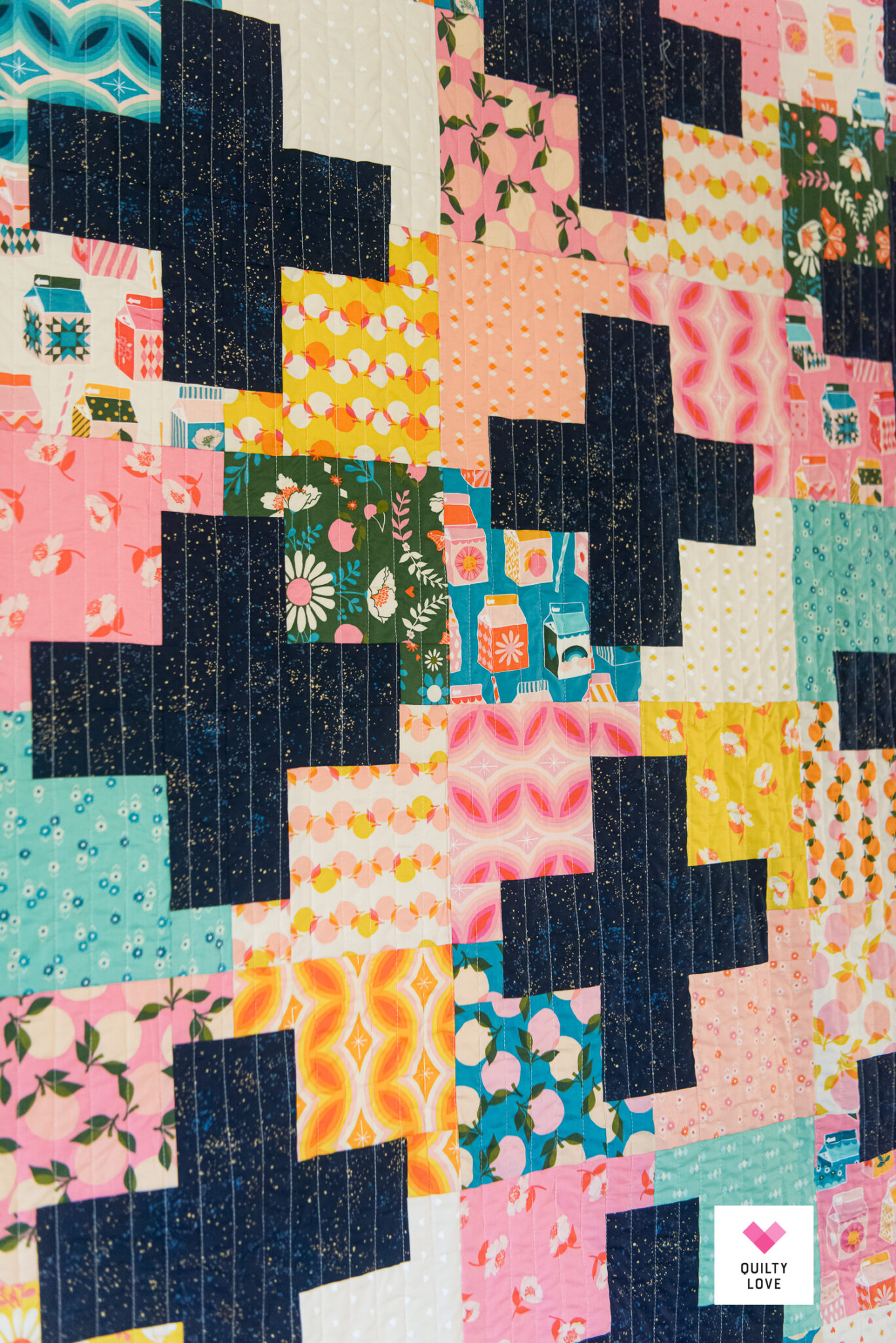 The Ruby Star Society Juicy Plus Pop quilt - new scrappy plus quilt ...