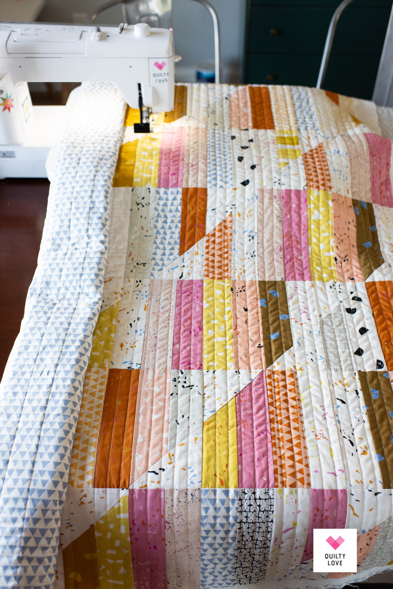 Ruby Star Society Sketchbook Happy Stripes quilt - Quilty Love