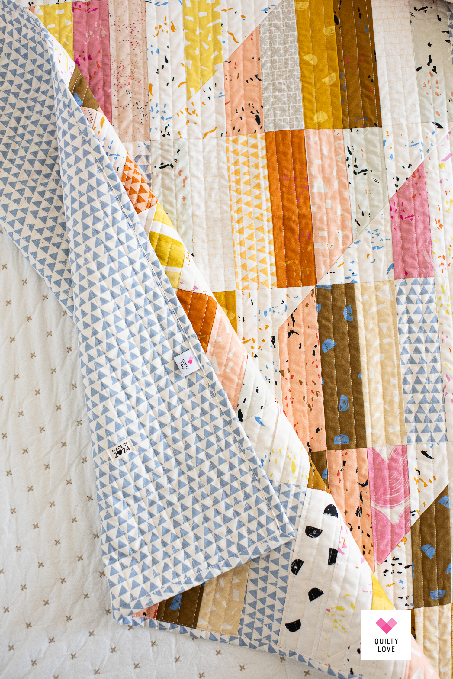 Ruby Star Society Sketchbook Happy Stripes quilt - Quilty Love