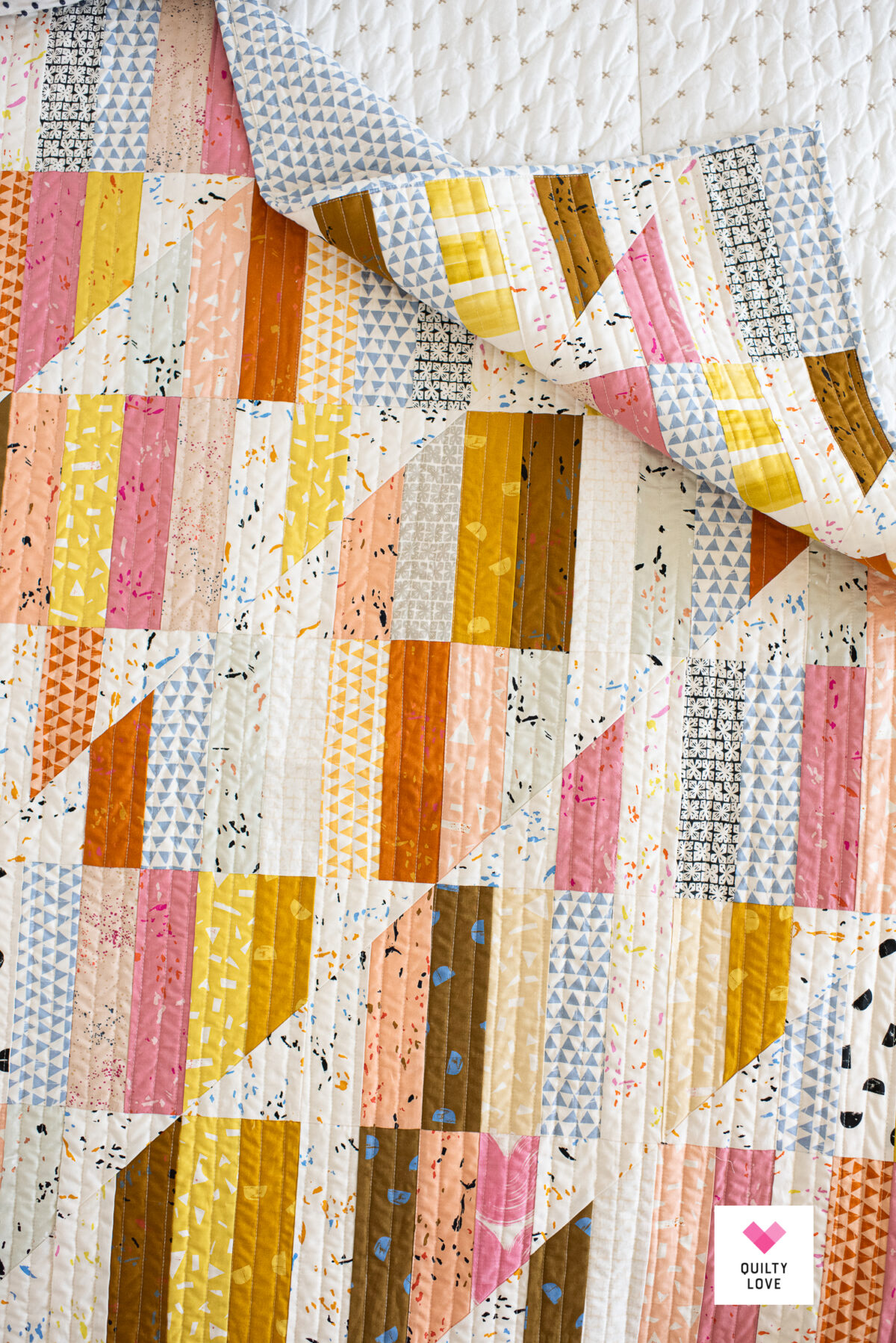 Ruby Star Society Sketchbook Happy Stripes quilt - Quilty Love