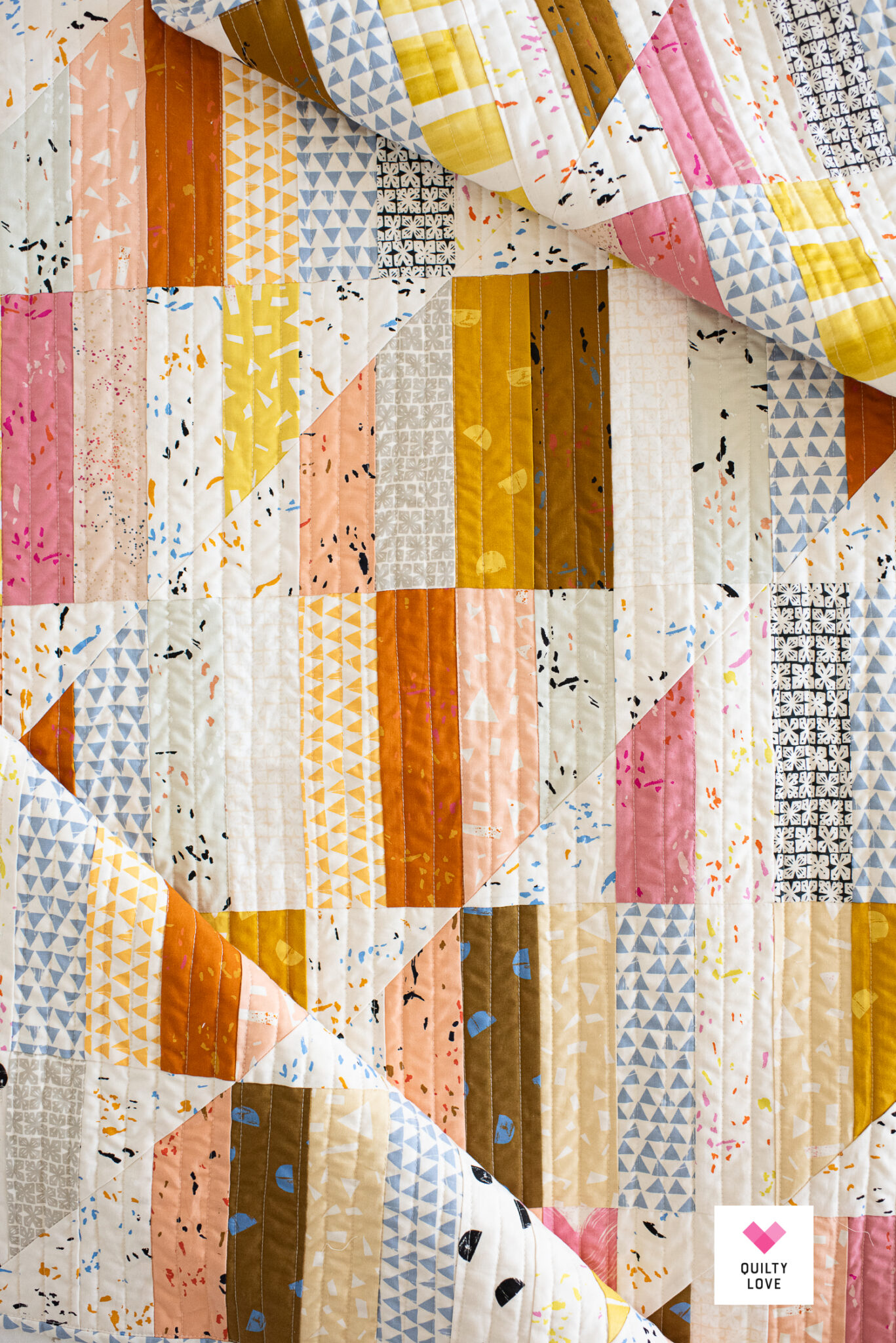 Ruby Star Society Sketchbook Happy Stripes quilt - Quilty Love