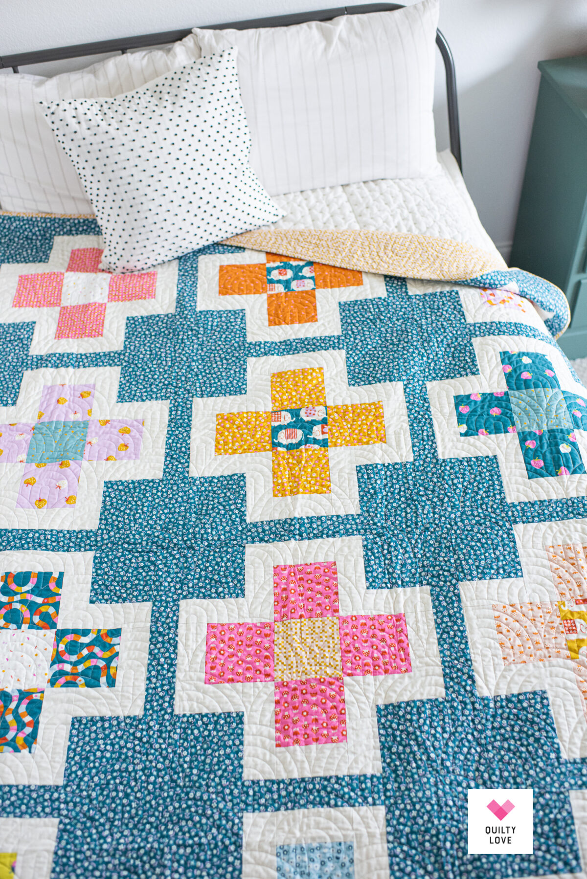 Modern Plus Quilt Pattern for Beginners – Plus Charmed - Quilty Love