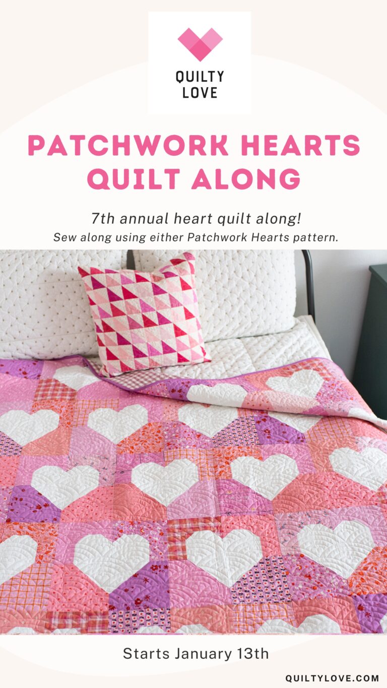 2025 Heart Quilt Along - Patchwork Hearts II - Quilty Love