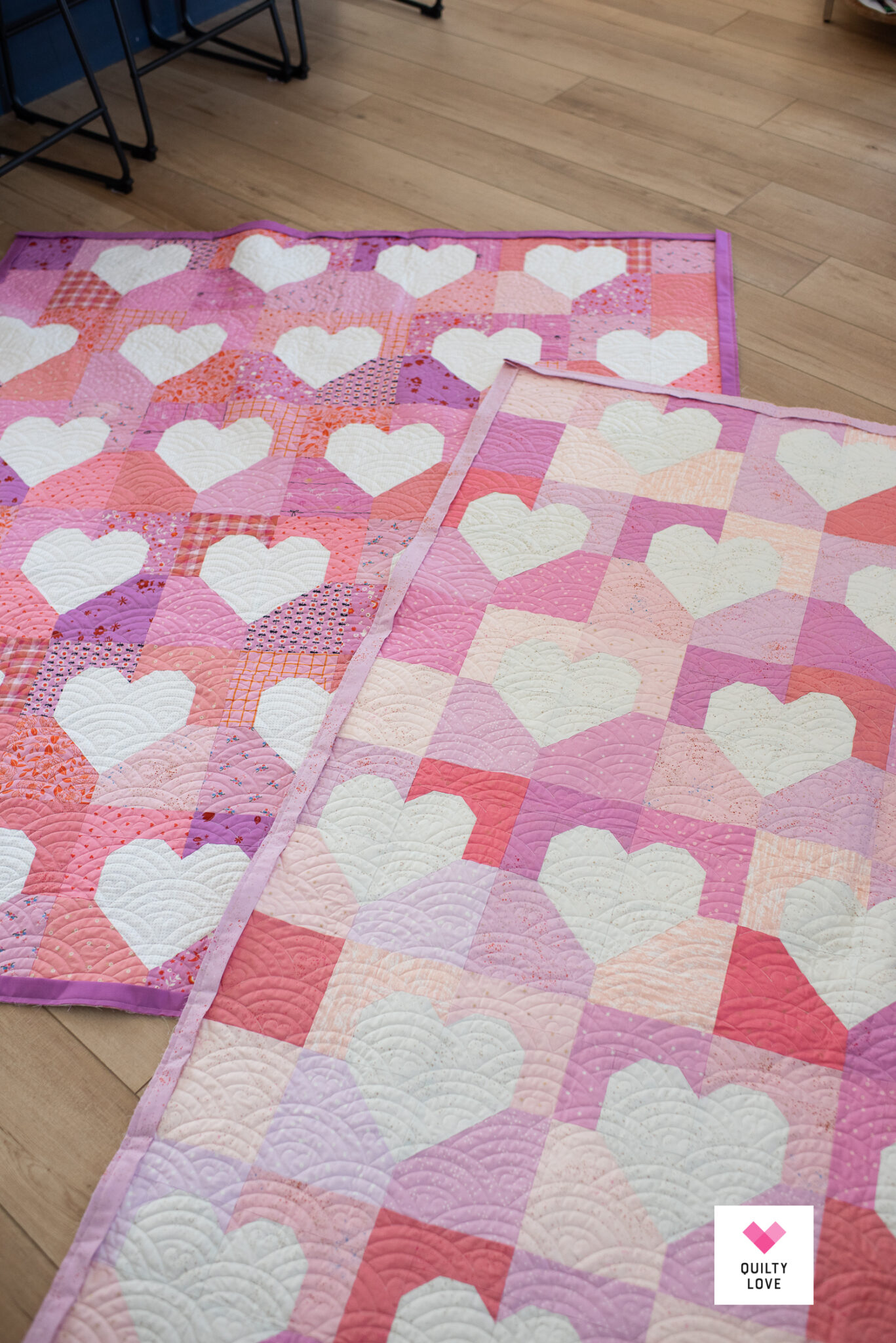 Patchwork Hearts II quilt pattern - the new Quilty Love heart pattern ...