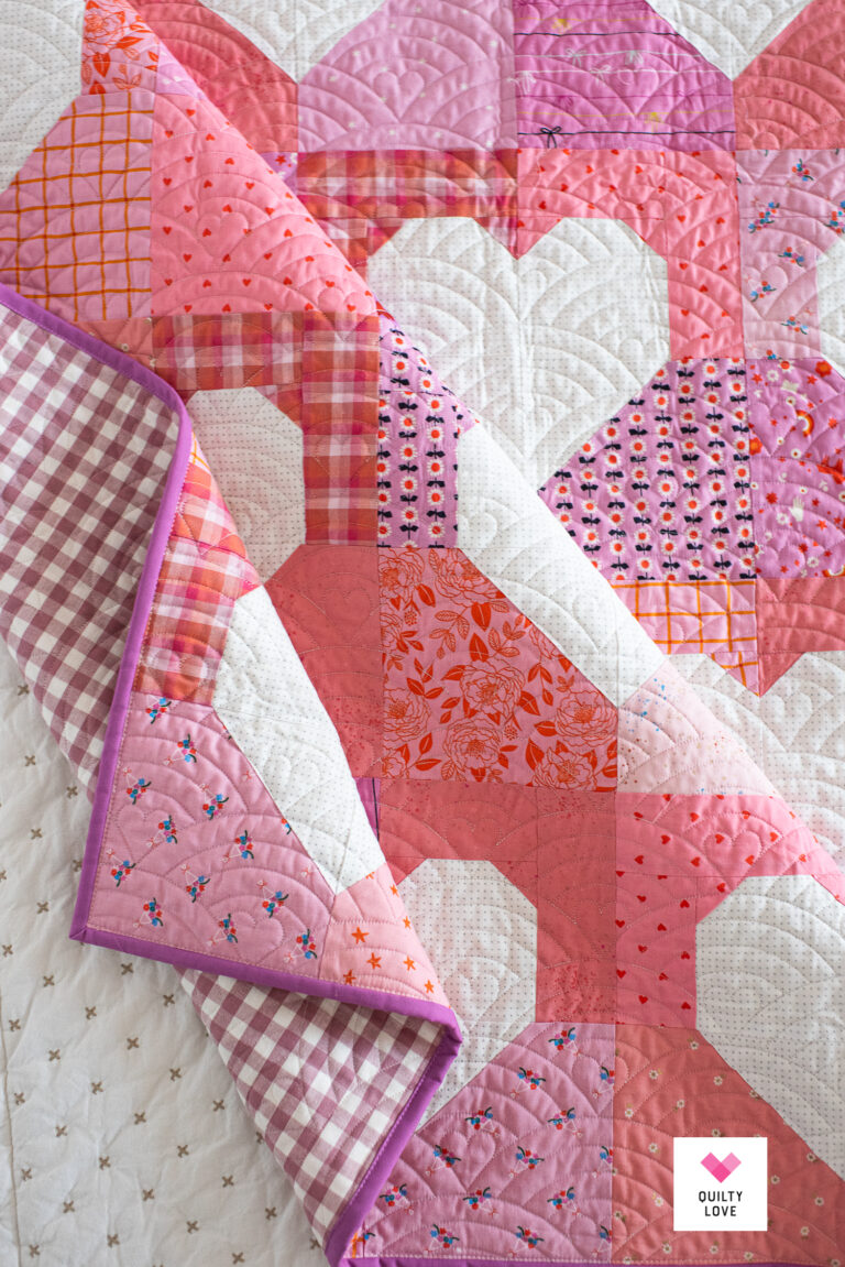 Patchwork Hearts II quilt pattern - the new Quilty Love heart pattern - Quilty Love