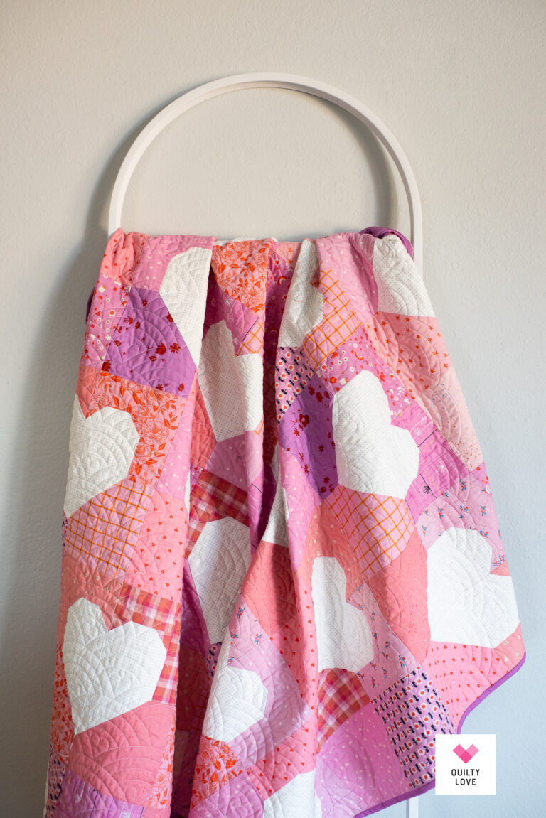 Patchwork Hearts II quilt pattern - the new Quilty Love heart pattern ...