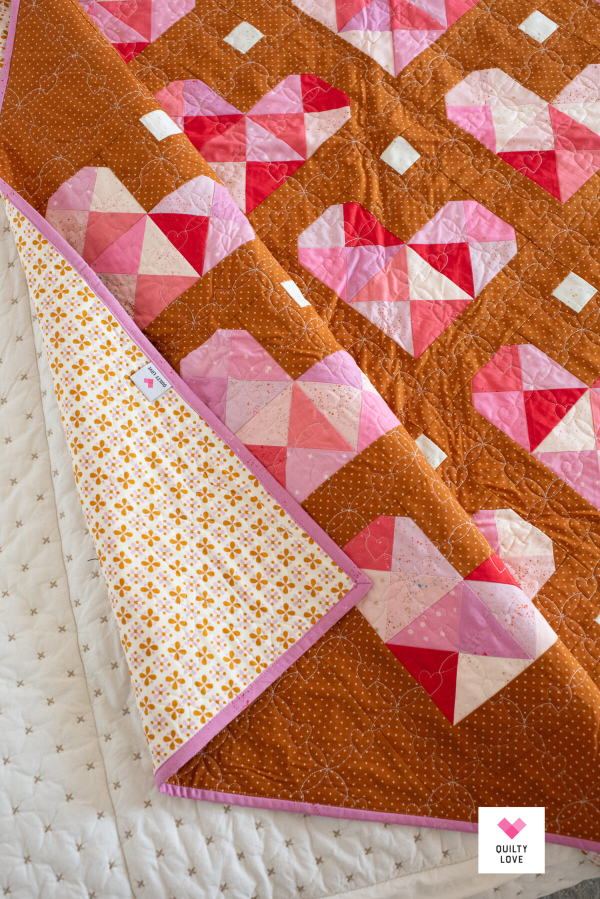 Heart Gems Quilt using Ruby Star Society Basics - Quilty Love
