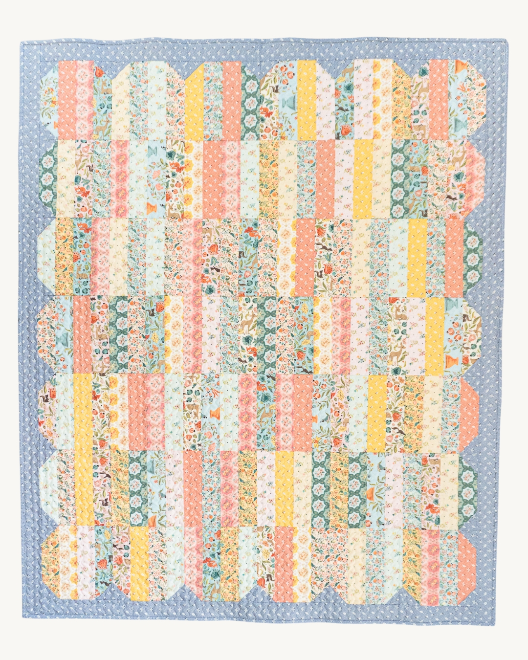 The Poppie Cotton Happy Scallops quilt - Quilty Love