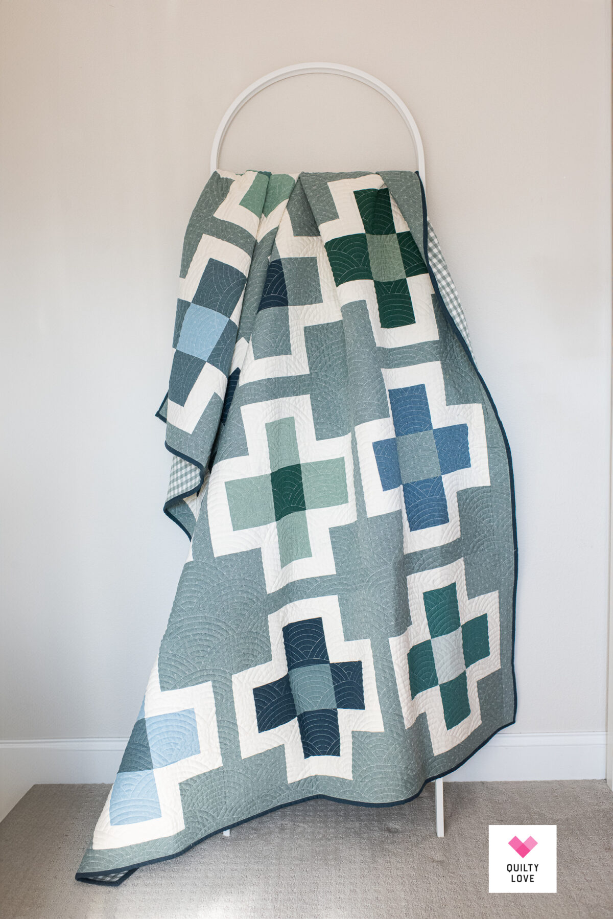 Plus Charmed Quilt Pattern - The Fableism Sprout Wovens one - Quilty Love