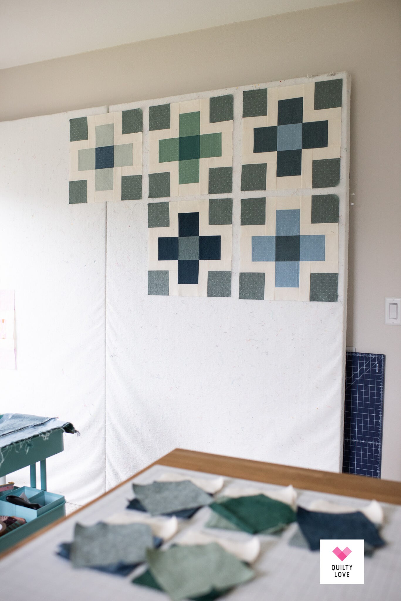 Plus Charmed Quilt Pattern - The Fableism Sprout Wovens one - Quilty Love