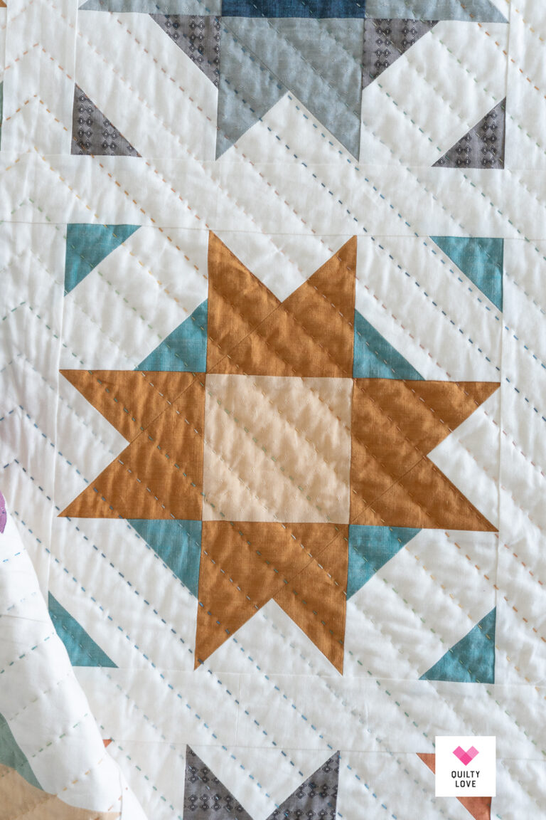 The Wildflower Wovens Compass Star quilt - Quilty Love
