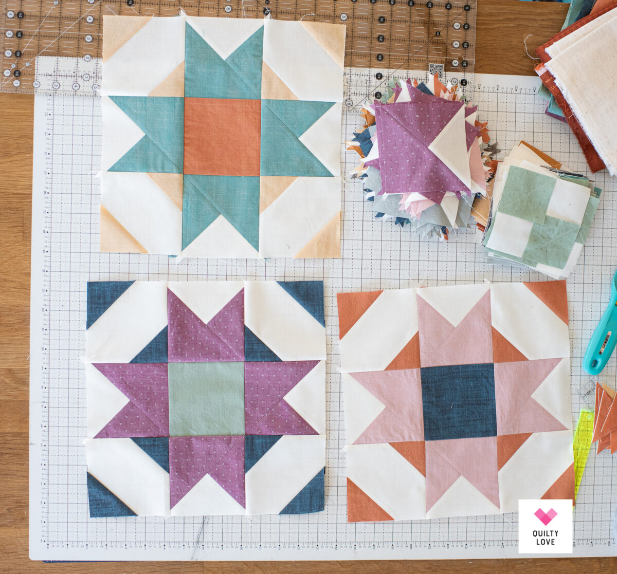 The Wildflower Wovens Compass Star quilt - Quilty Love