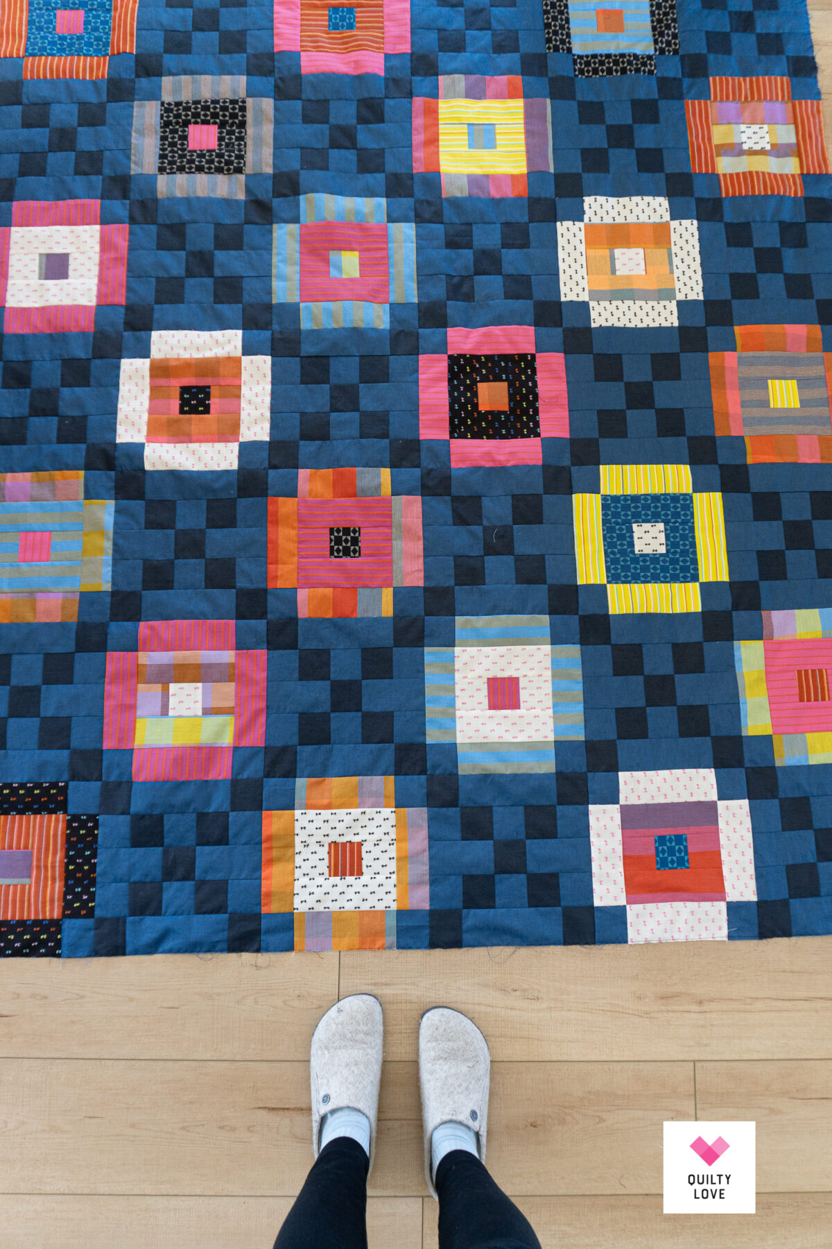 Traditional meets modern with this Warp and Weft Lucky Links Quilt ...