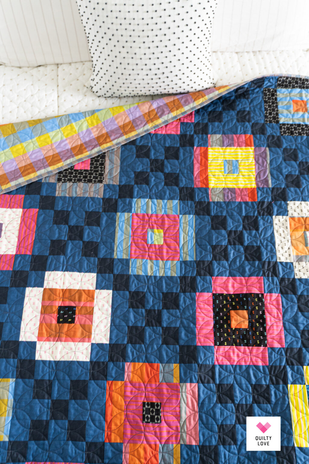 Traditional meets modern with this Warp and Weft Lucky Links Quilt ...