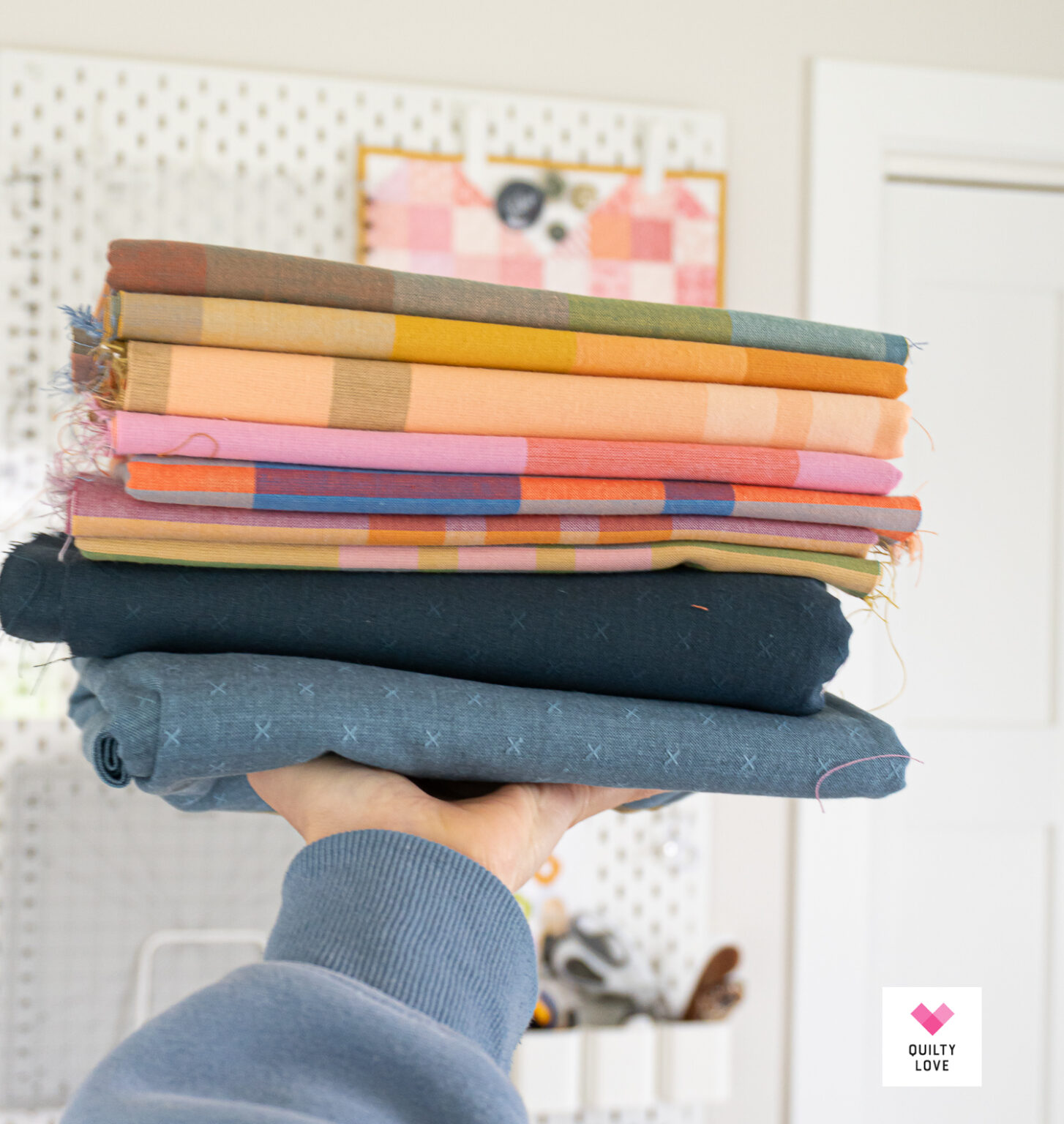 Fableism Lumiére Plaids Triangle Peaks quilt - Quilty Love