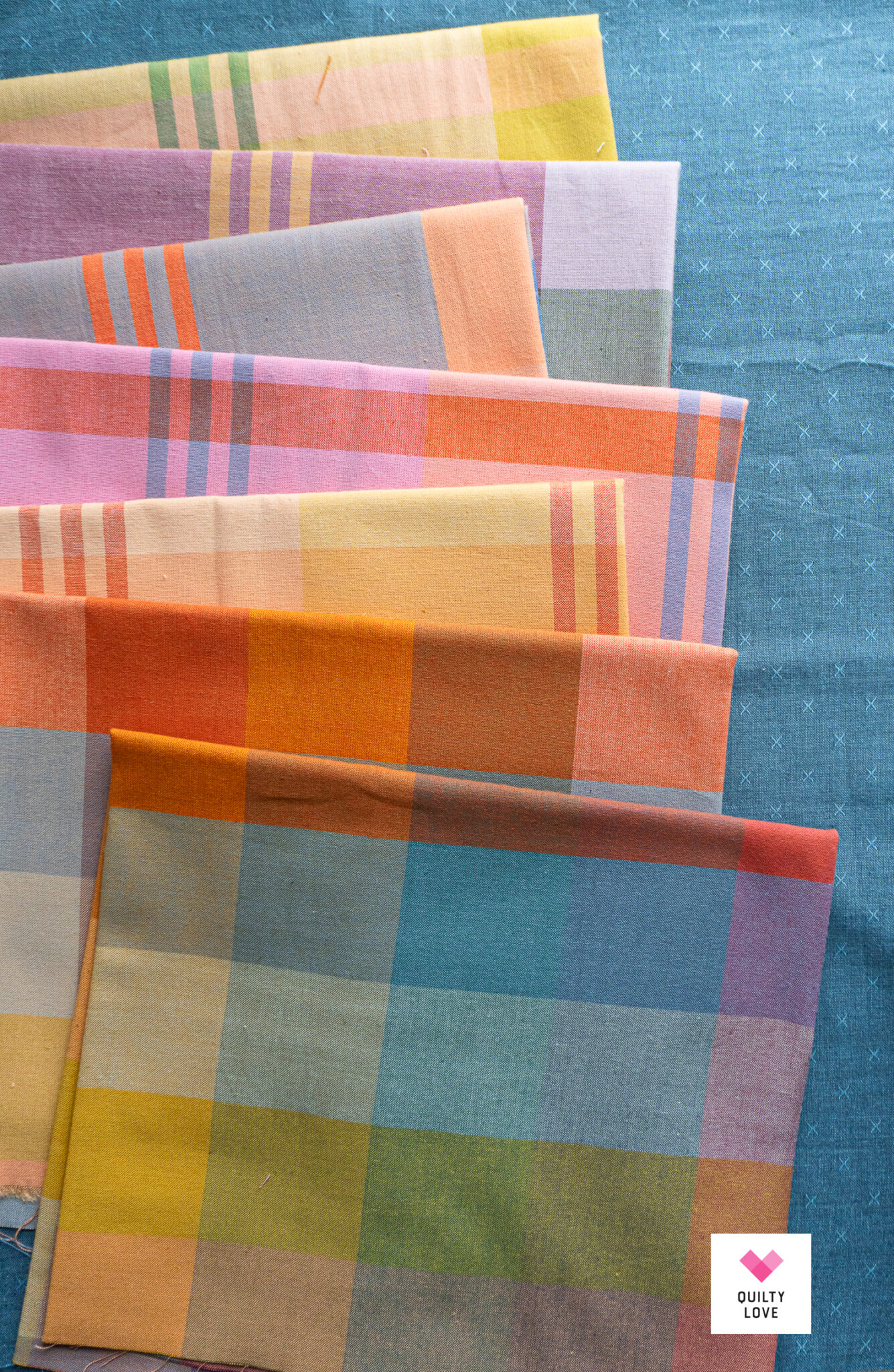 Fableism Lumiére Plaids Triangle Peaks quilt - Quilty Love