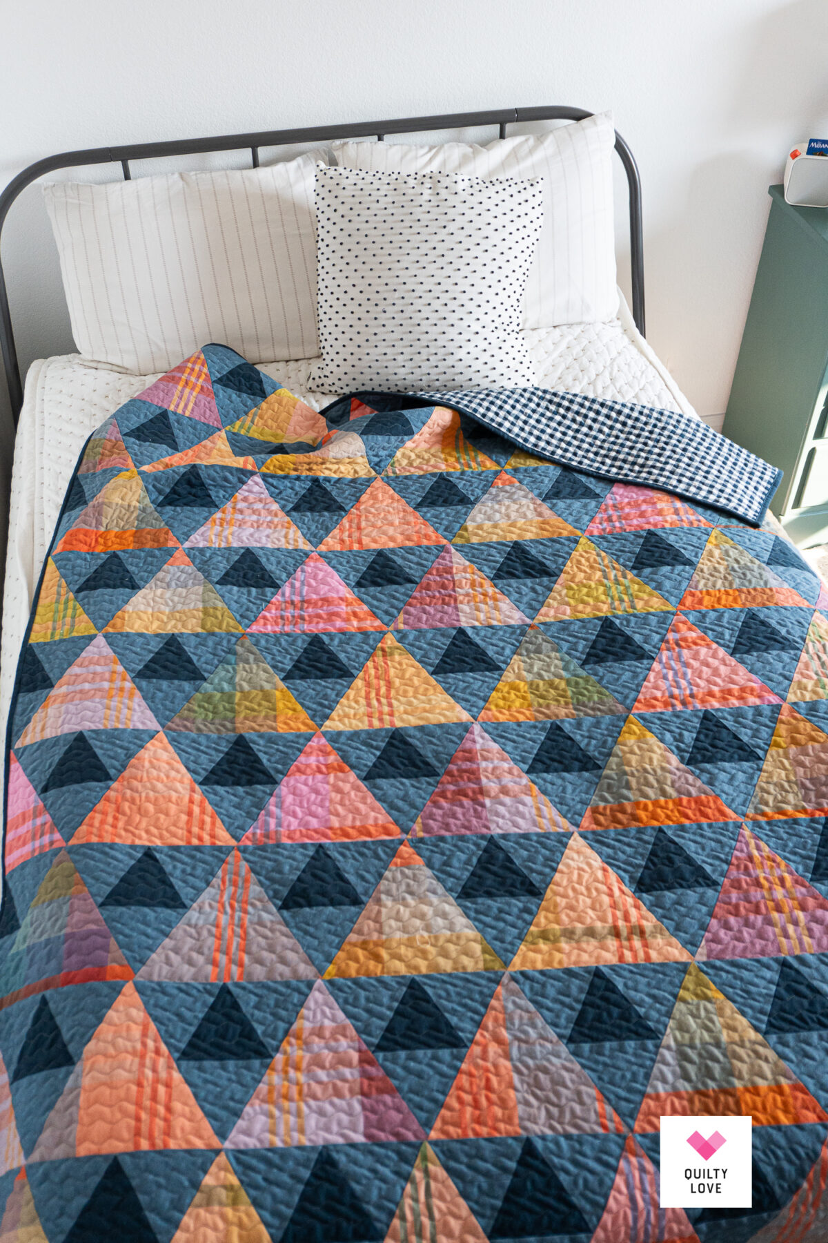 Fableism Lumiére Plaids Triangle Peaks quilt - Quilty Love