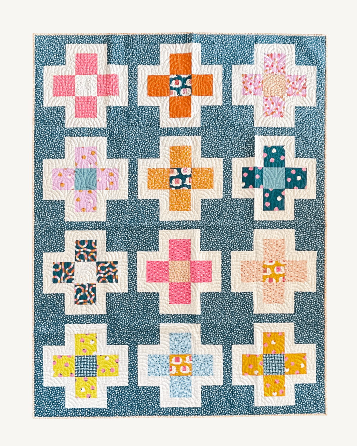 Modern Plus Quilt Pattern for Beginners – Plus Charmed - Quilty Love