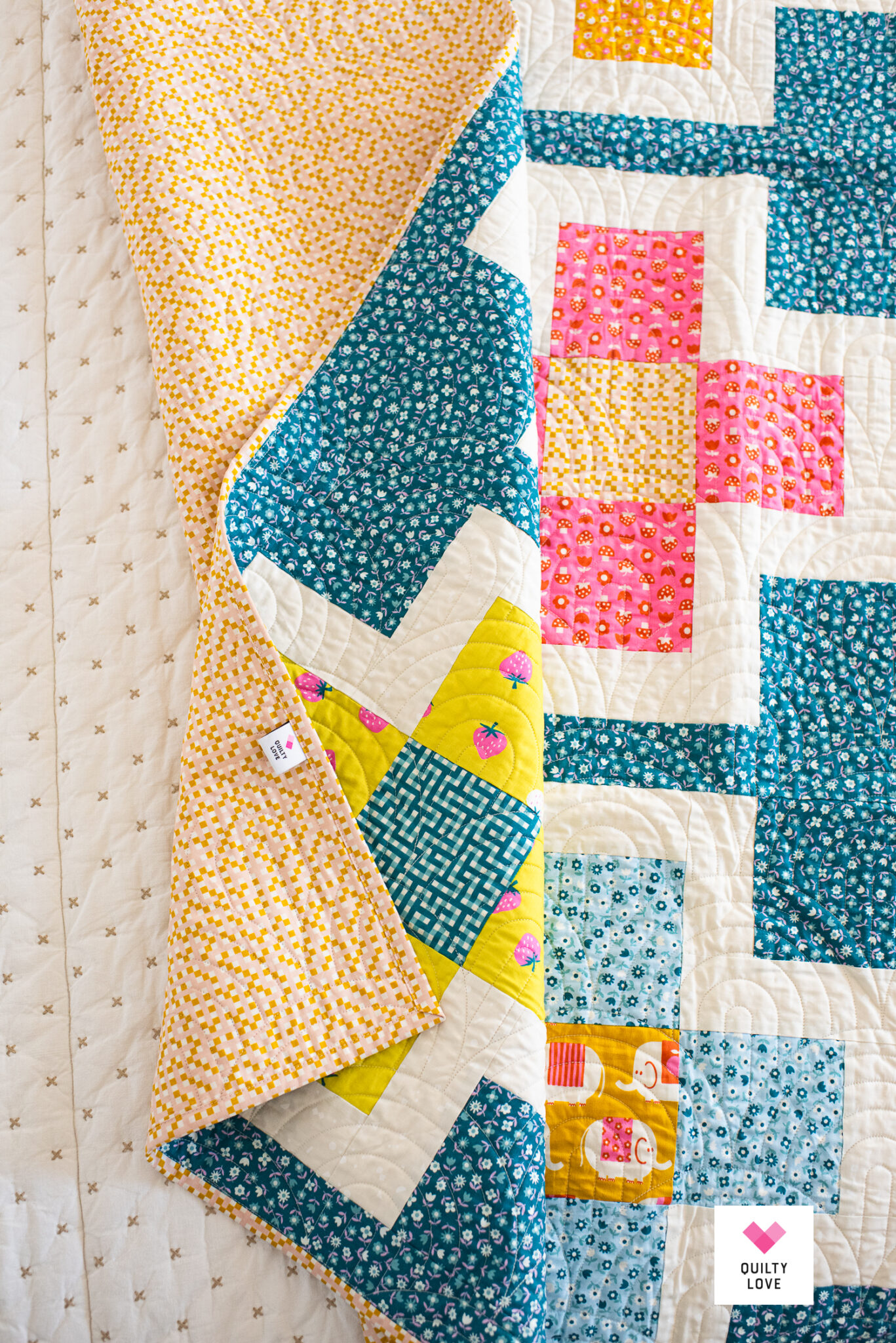 Modern Plus Quilt Pattern for Beginners – Plus Charmed - Quilty Love